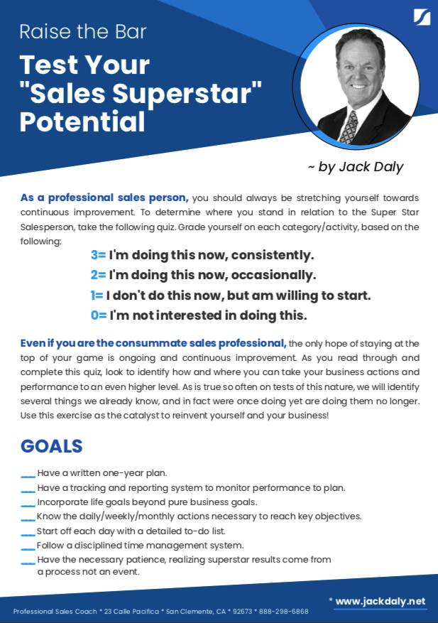 Sales Superstar Quiz | Hyper Sales Growth