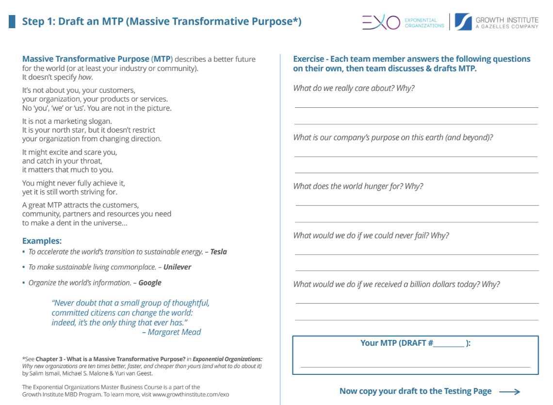 The MTP Tool | ExO Tools